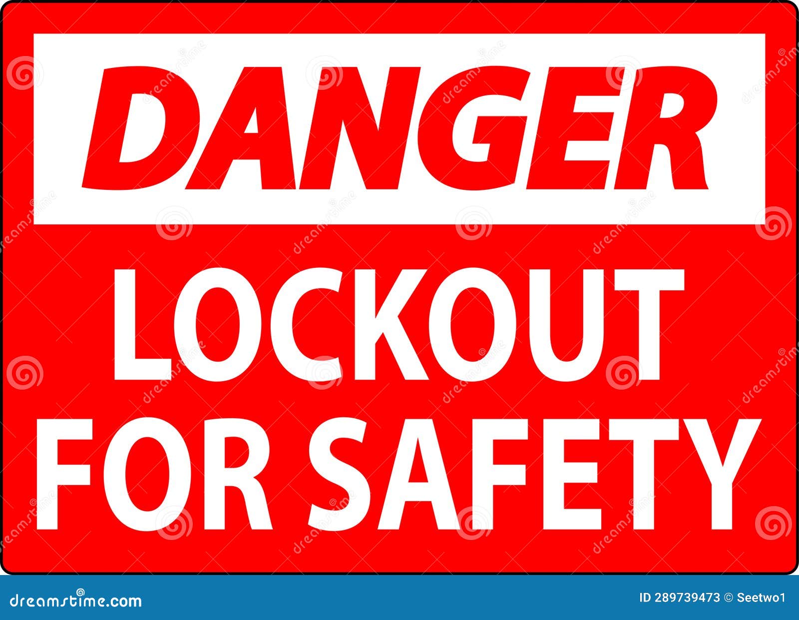 Danger Sign, Lockout for Safety Stock Vector - Illustration of alert ...