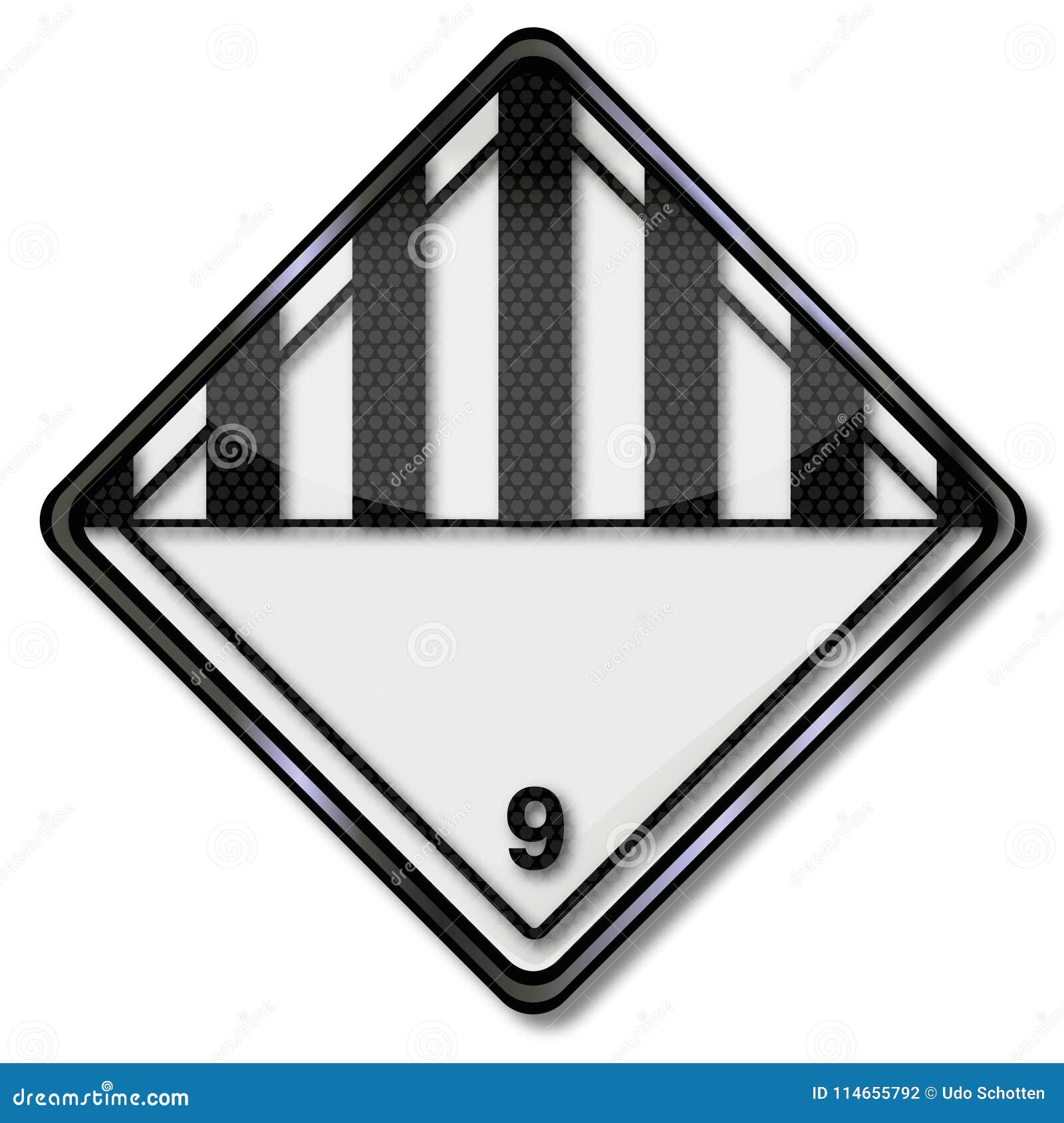Miscellaneous Dangerous Goods Symbol Sign, Vector Illustration, Isolate ...