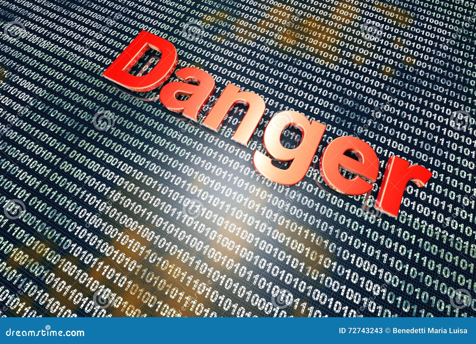 Danger stock illustration. Illustration of network, encryption - 72743243