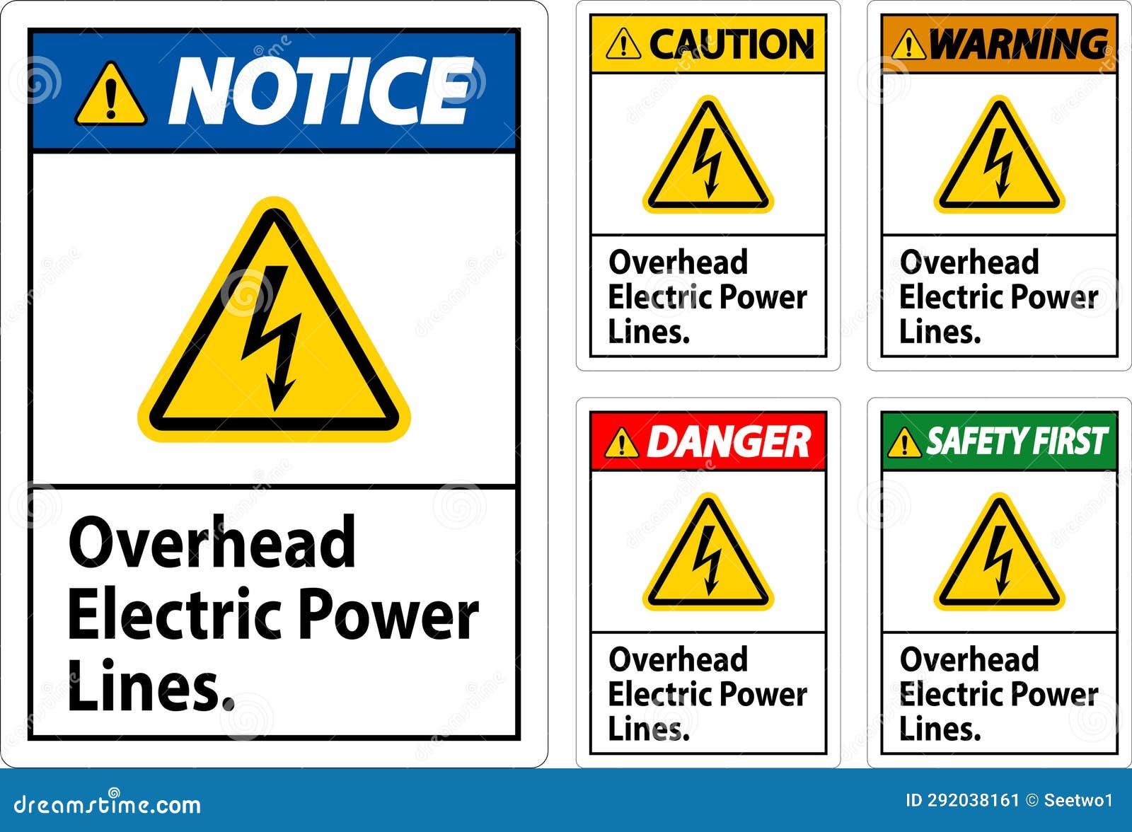 Overhead Electric Power Lines With Cables Suspended On Utility Poles ...