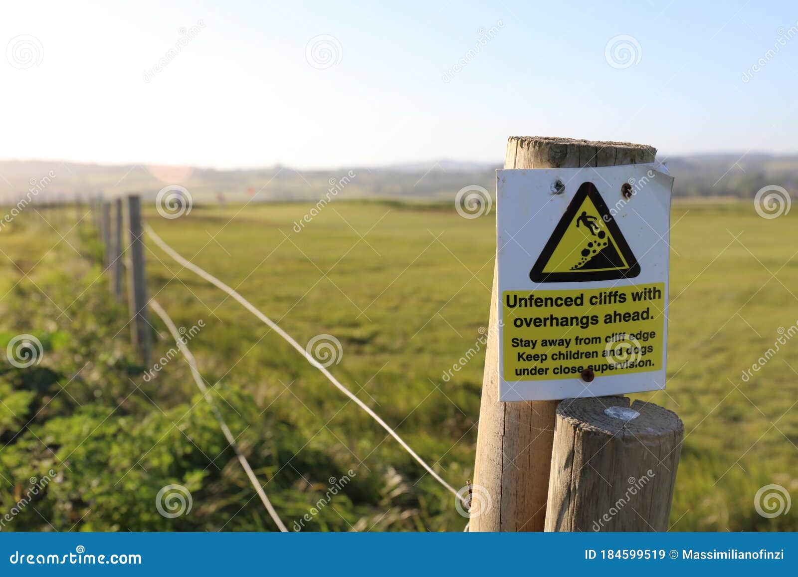 Danger sign post stock image. Image of danger, white - 184599519
