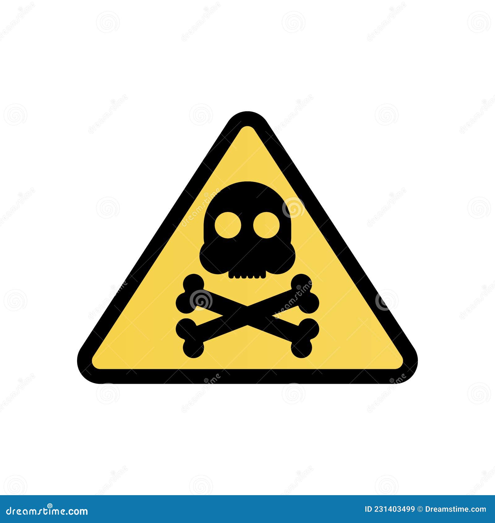 Danger Sign. Potential Danger Warning Stock Vector - Illustration of ...