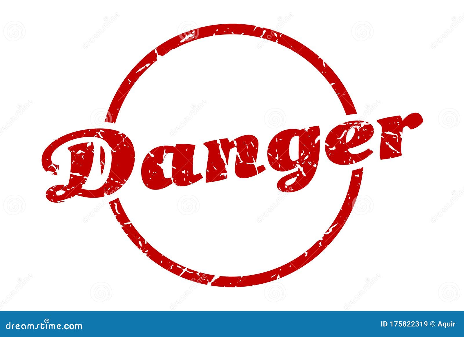 Danger Sign. Danger Round Vintage Stamp Stock Vector - Illustration of ...