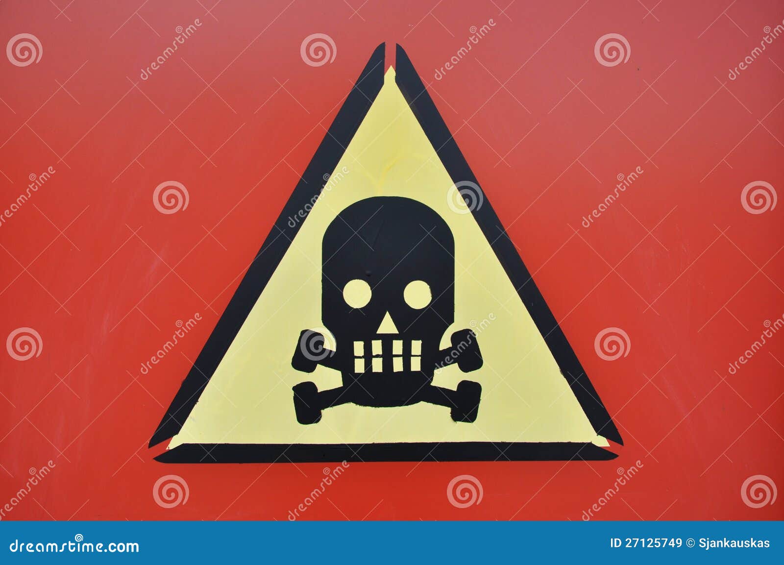 Danger sign skull stock image. Image of warn, volte, warning - 27125749