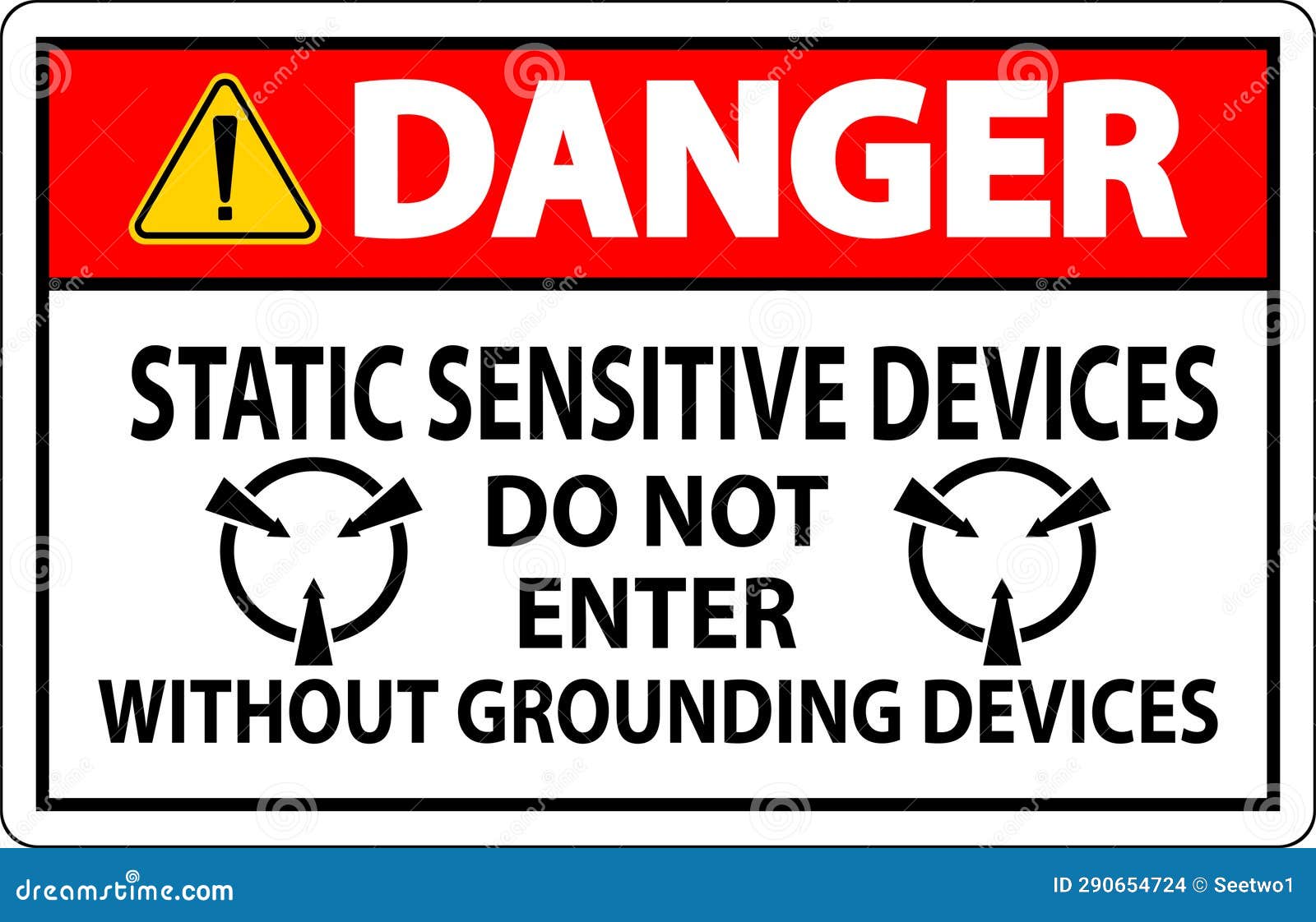Danger Sensitive Electronic Devices Do Not Ship Or Store Near Strong ...