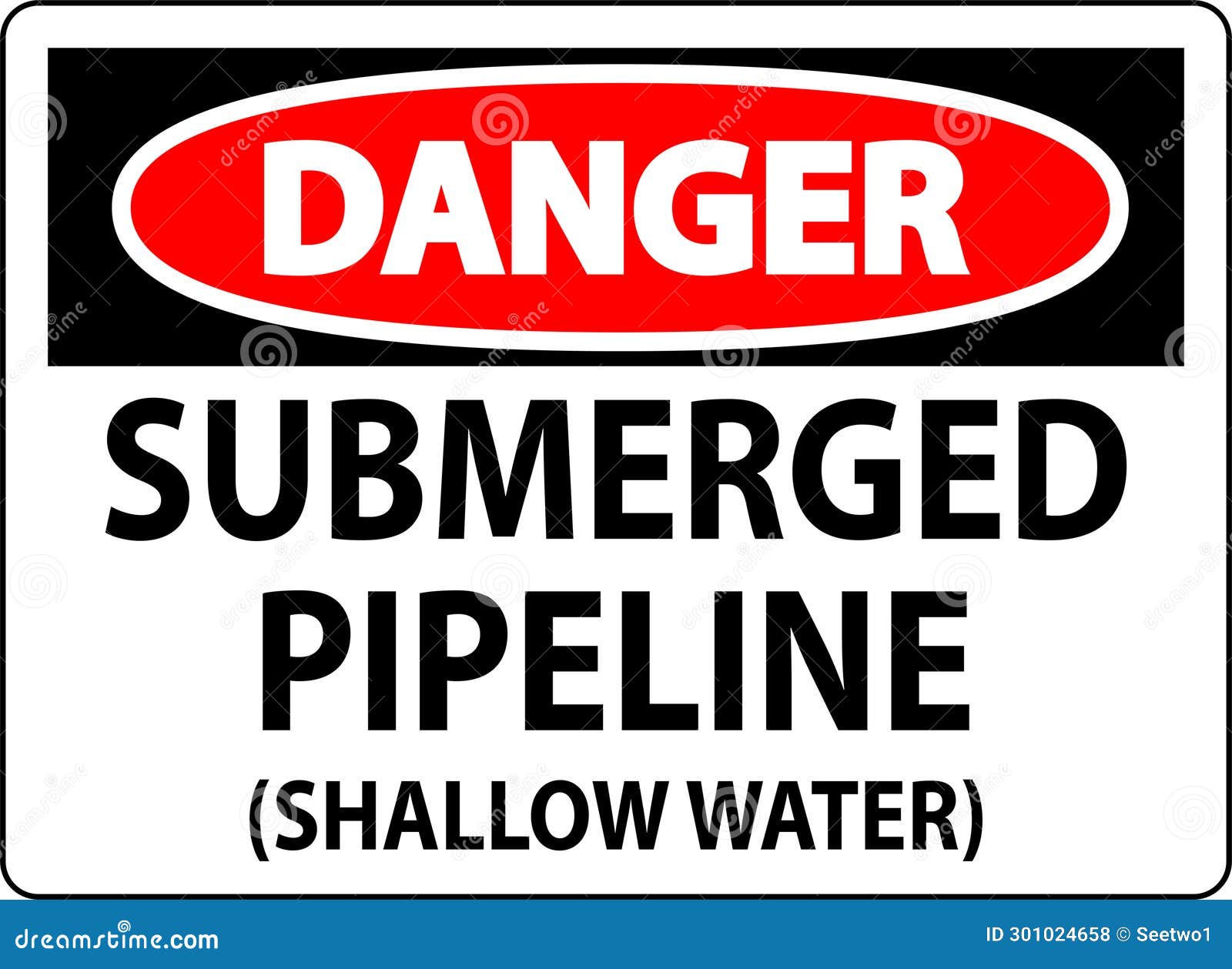 Danger Shallow Rock In Water Vector Graphics Royalty-Free Stock Image ...