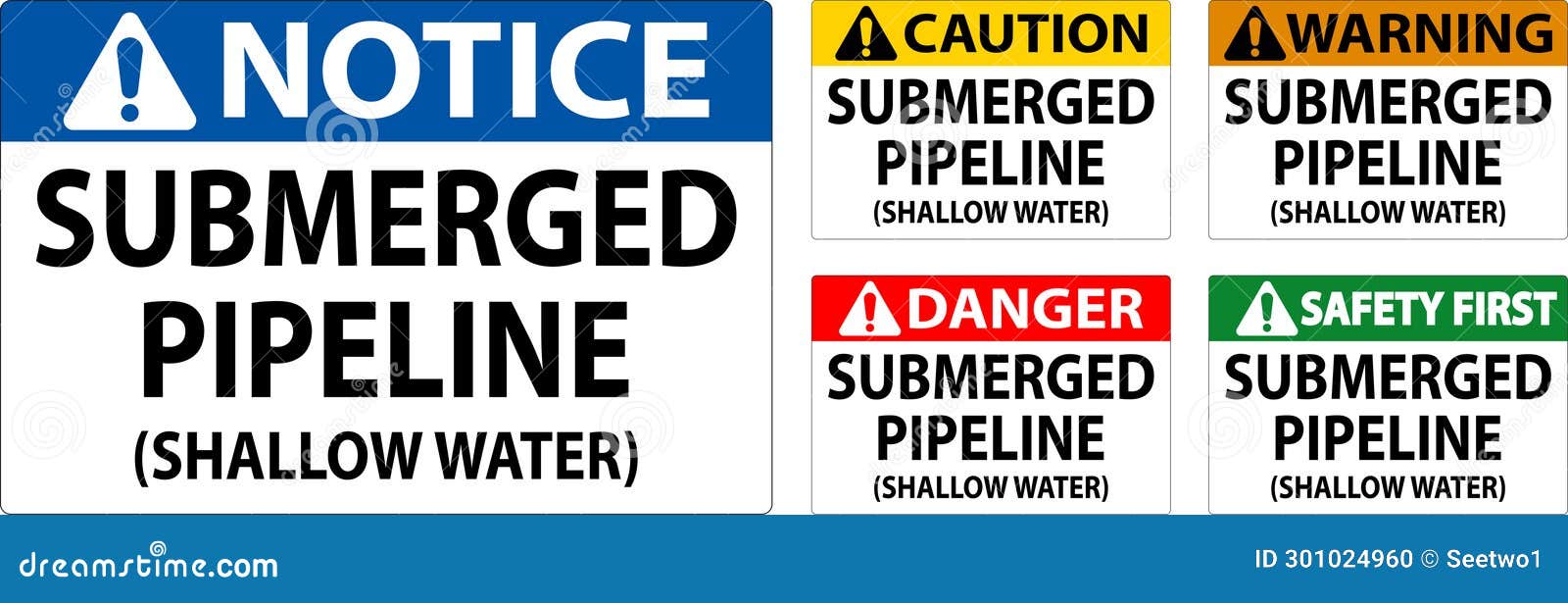 Danger Shallow Rock In Water Vector Graphics Royalty-Free Stock Image ...