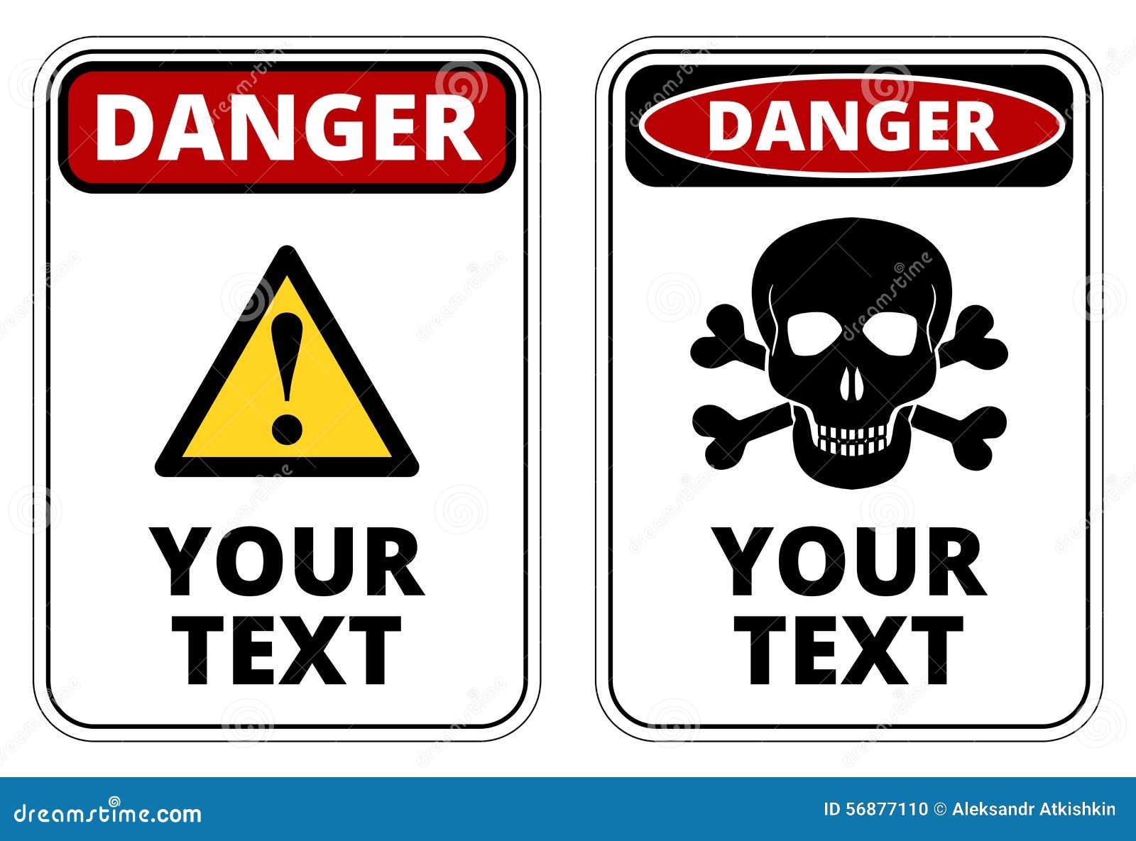 Danger stock vector. Illustration of danger, hazard, construction ...
