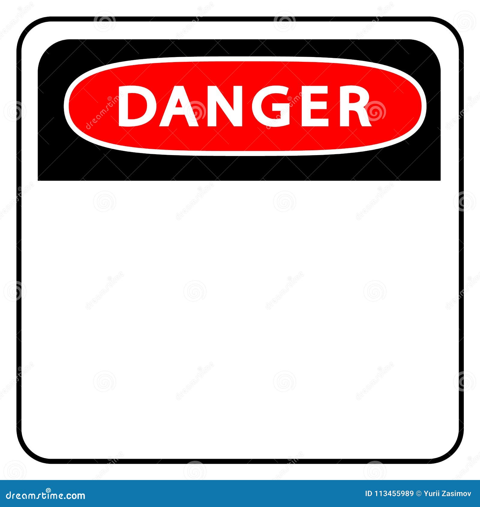 Danger Sign.vector Illustration. Stock Vector - Illustration of alert ...