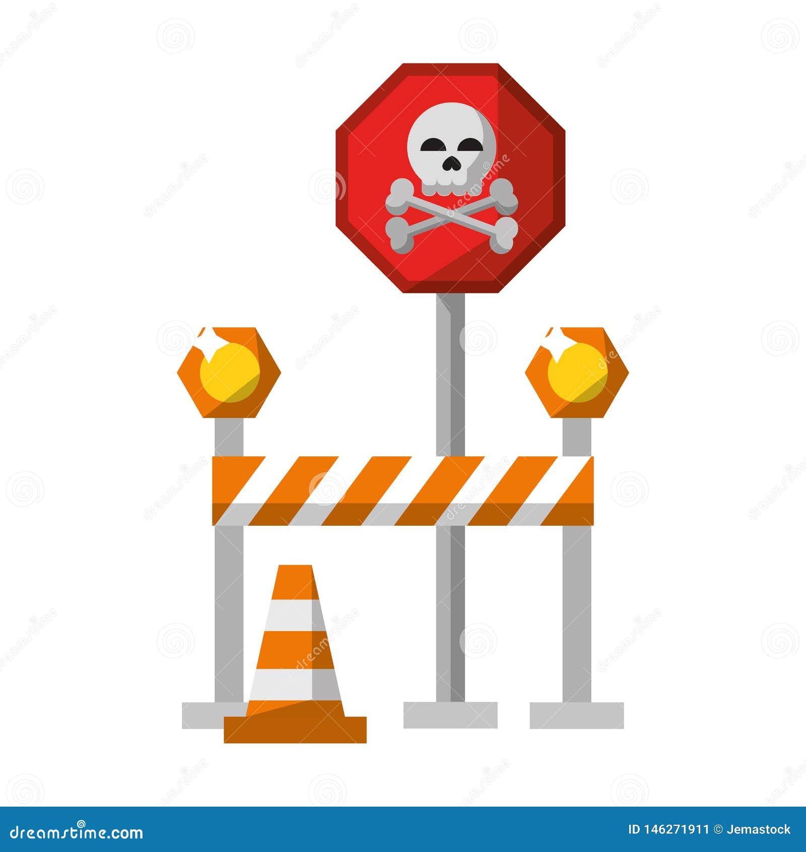 Danger sign with tools stock vector. Illustration of graphic - 146271911