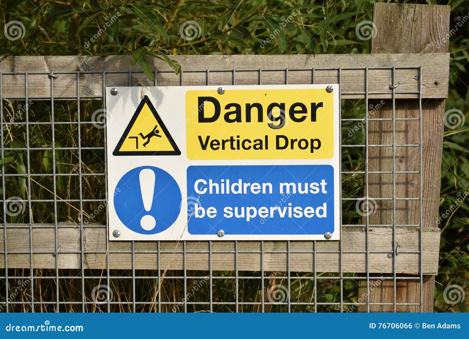Danger sign stock photo. Image of caution, drop, post - 76706066