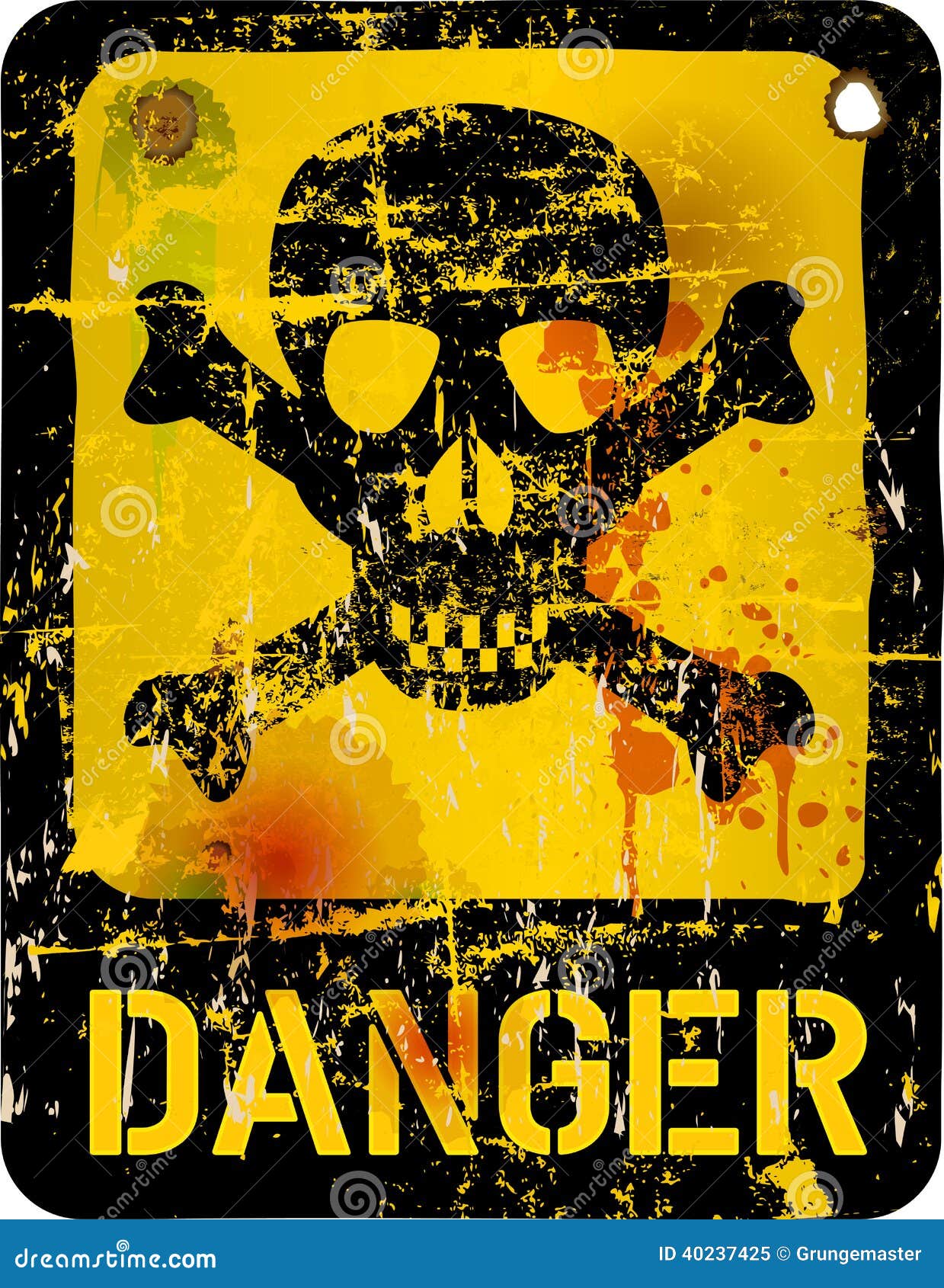 Danger Sign, Cartoon Vector | CartoonDealer.com #40237425
