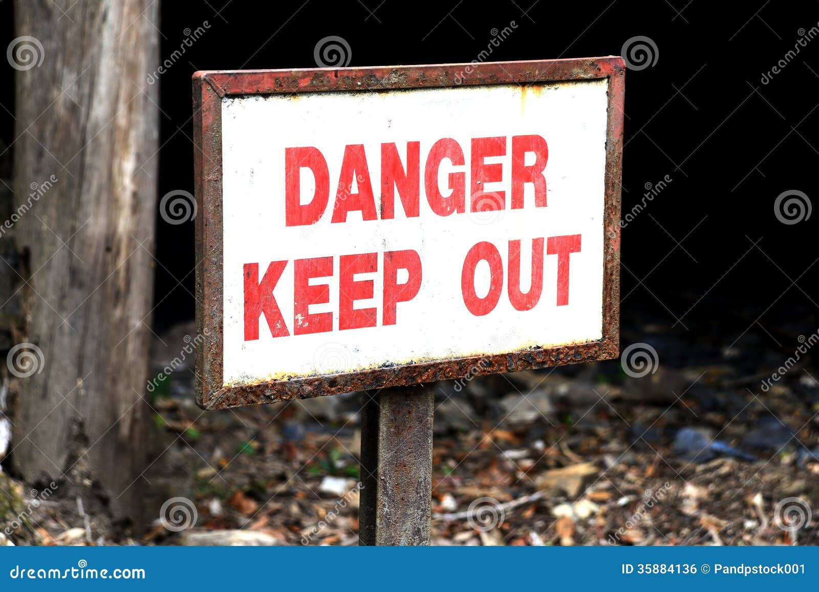 Danger sign. stock photo. Image of hazard, information - 35884136