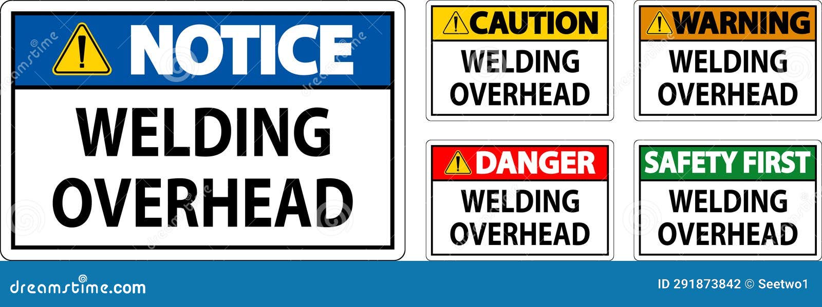 Danger Welding Arc Wear Eye Protection Sign Vector Illustration ...