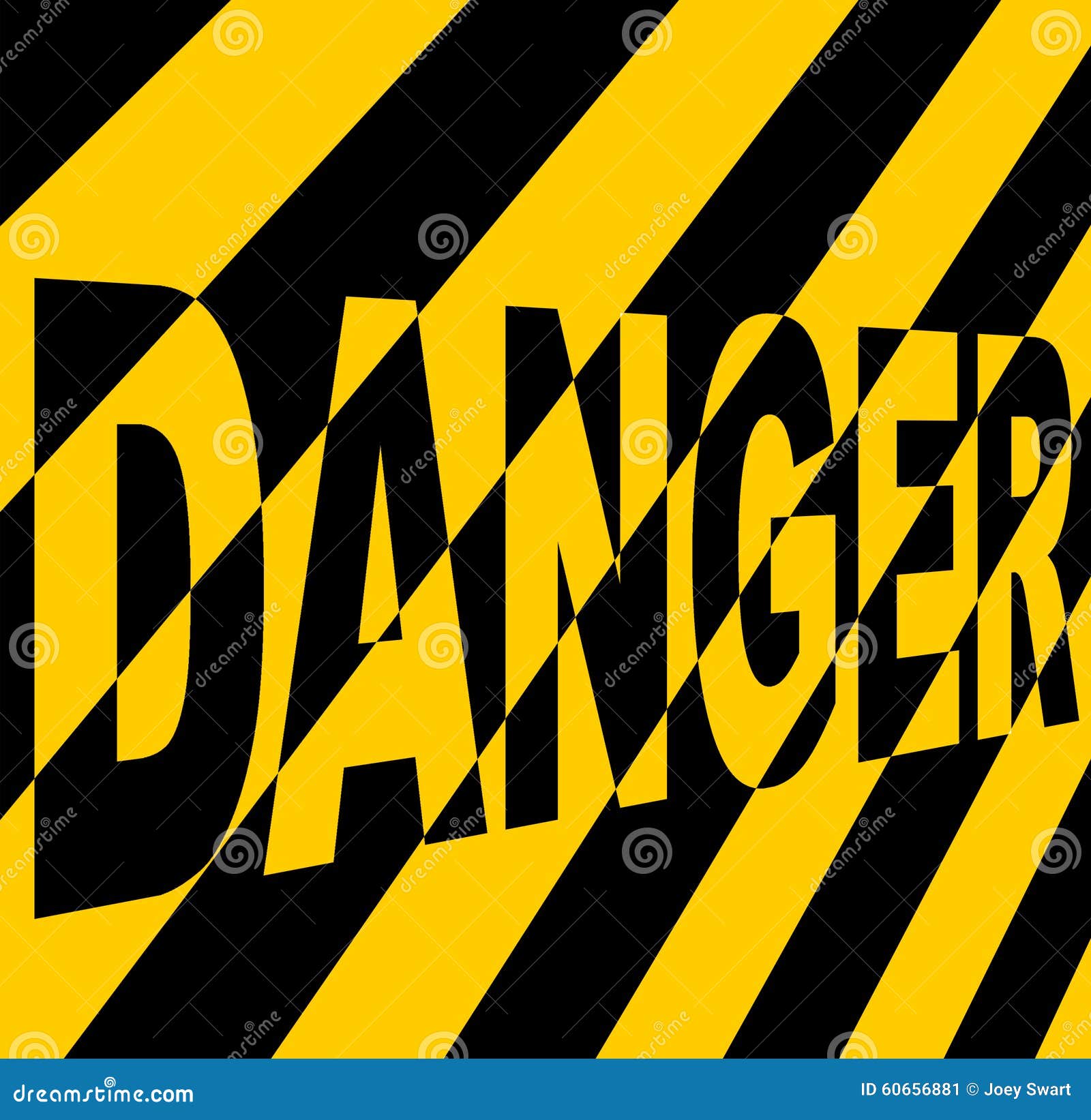 Danger sign. stock illustration. Illustration of attention - 60656881