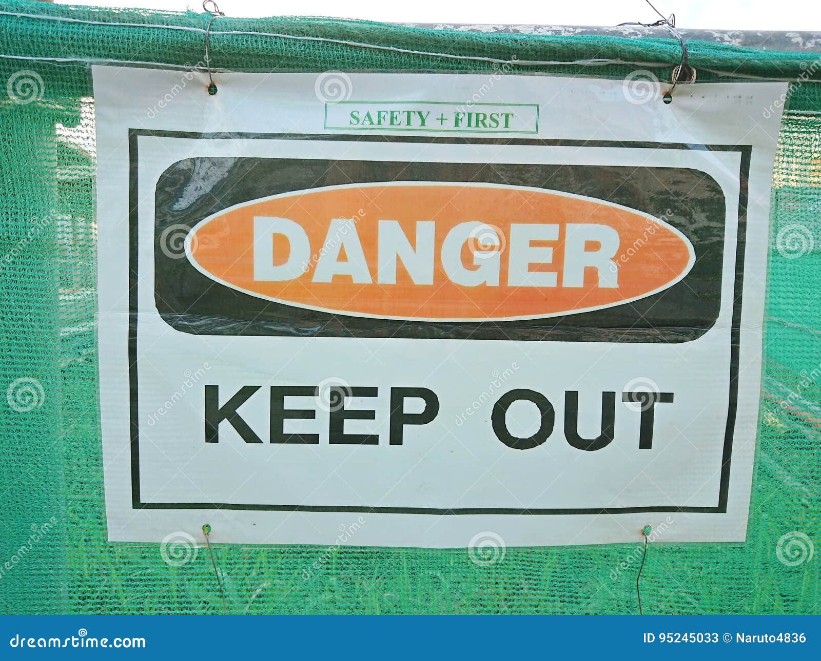 Danger signage stock image. Image of risk, outdoors, white - 95245033