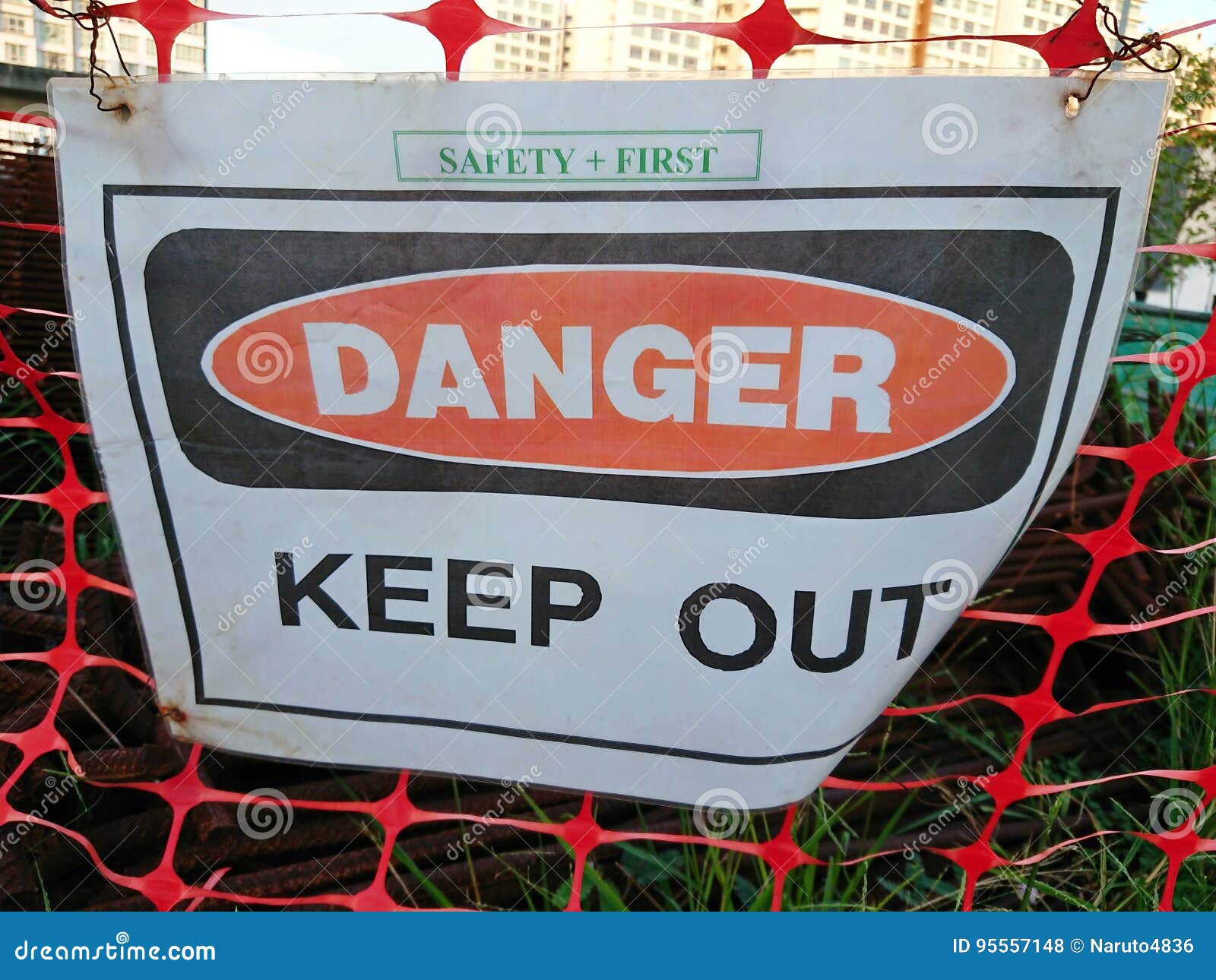 Danger signage stock photo. Image of risky, risk, barrier - 95557148