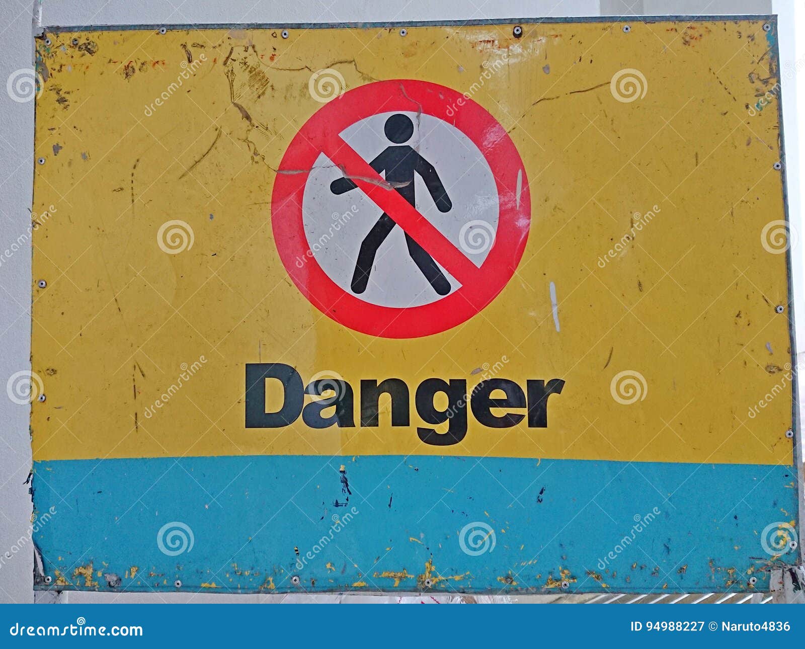 Danger signage stock image. Image of sign, risky, fence - 94988227