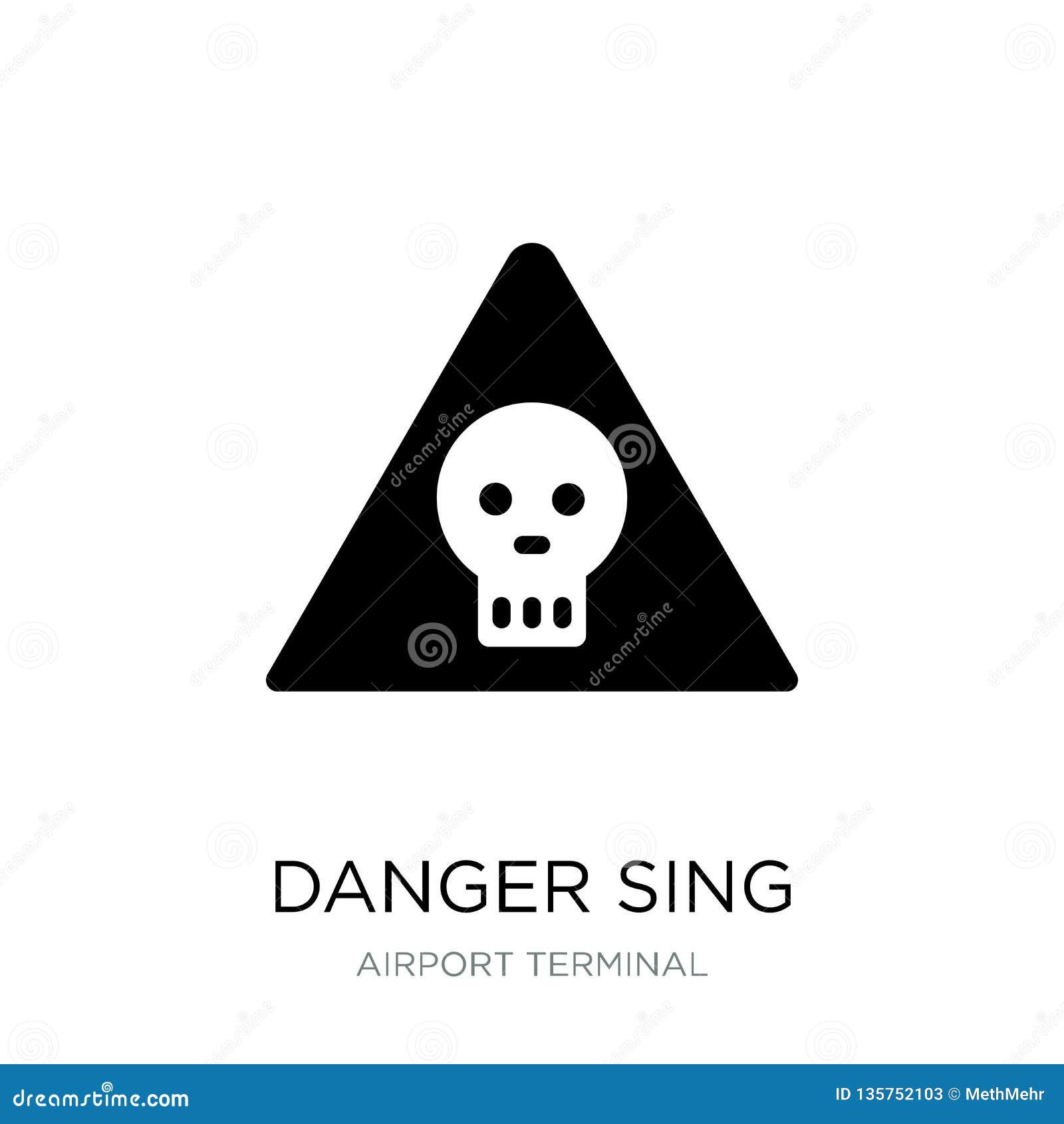 Danger Sing Vector Icon Isolated On Transparent Background, Dang ...