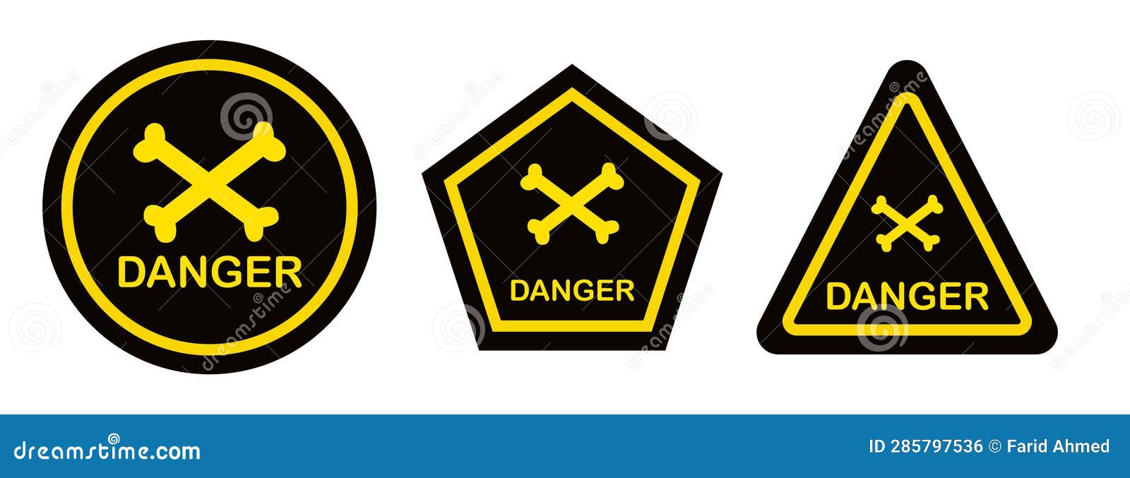 Danger Sing or Symbol Vector Logo Icon Sticker Stock Vector ...