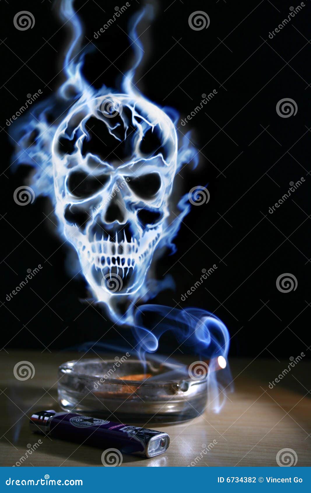 Danger of smoking stock illustration. Illustration of death - 6734382