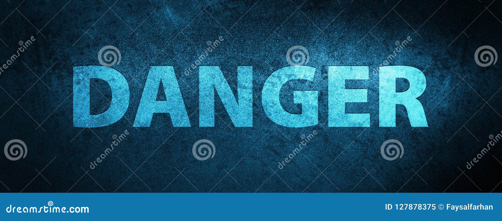 Danger Special Blue Banner Background Stock Illustration - Illustration ...
