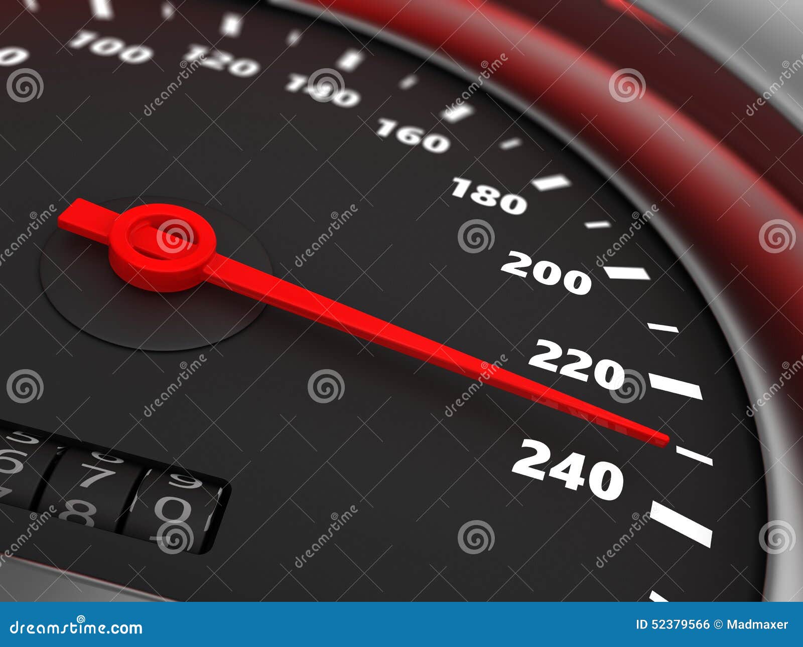 Danger speed stock illustration. Illustration of dashboard - 52379566