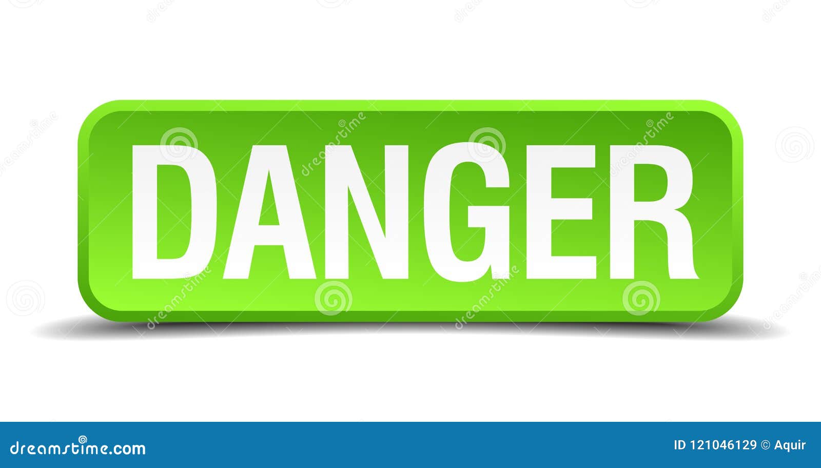 Danger button stock vector. Illustration of push, label - 121046129