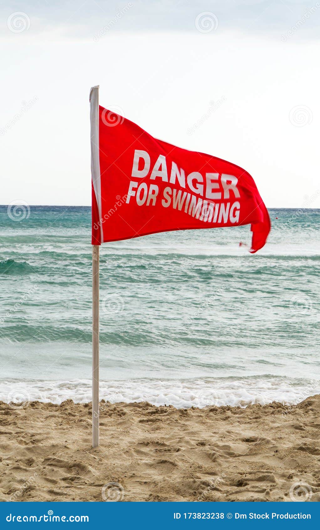 Danger for swimming stock photo. Image of safety, seashore - 173823238