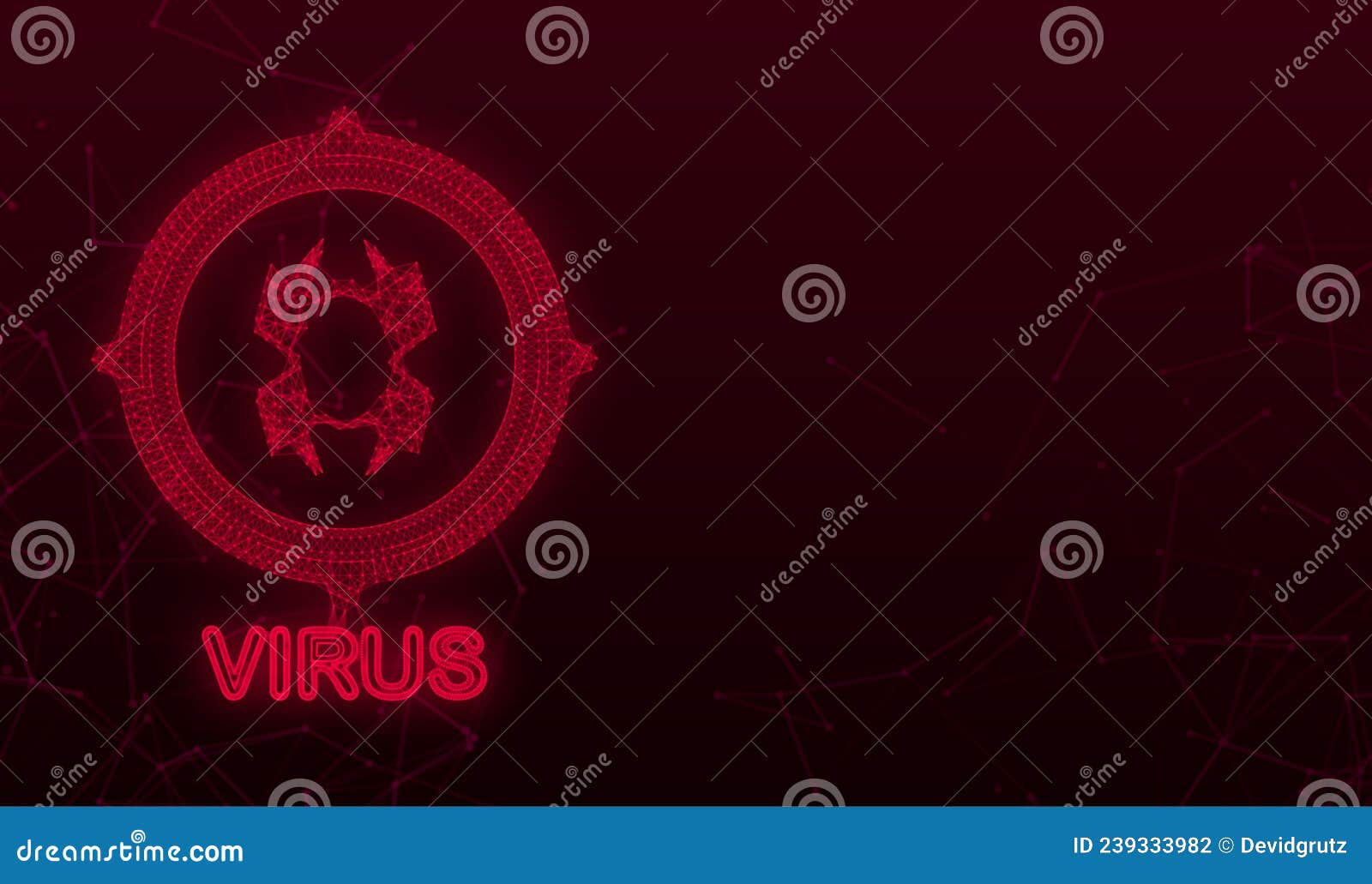 Danger Symbol Vector Illustration. Virus Protection. Computer Virus ...