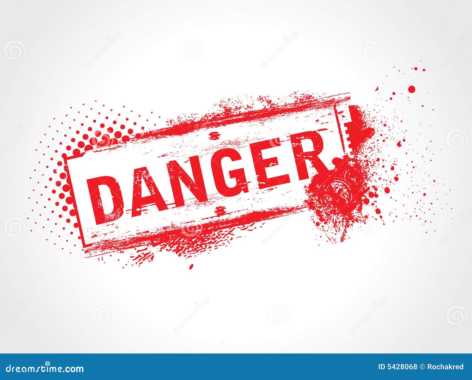 Danger tag stock vector. Illustration of dark, halftone - 5428068
