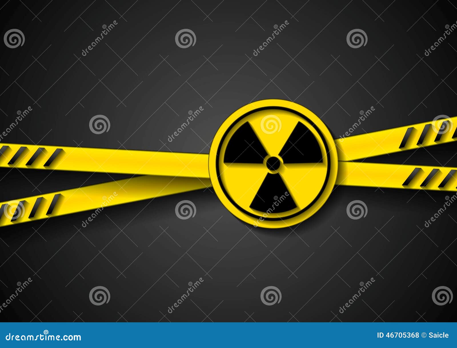 Abstract Radiation Symbol, Atomic Reactor Energy Logo, Pictogram For ...