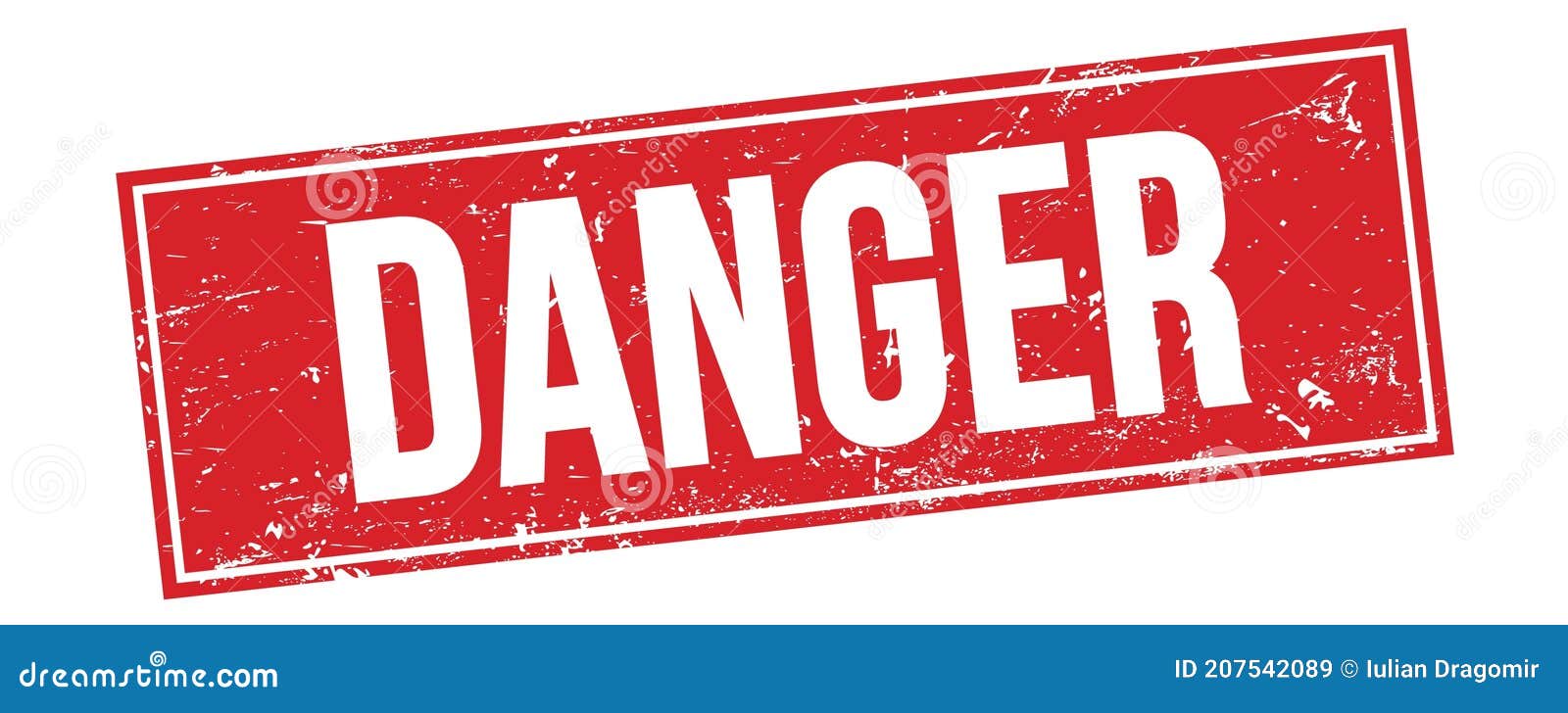 DANGER Text on Red Grungy Rectangle Stamp Stock Image - Image of word ...