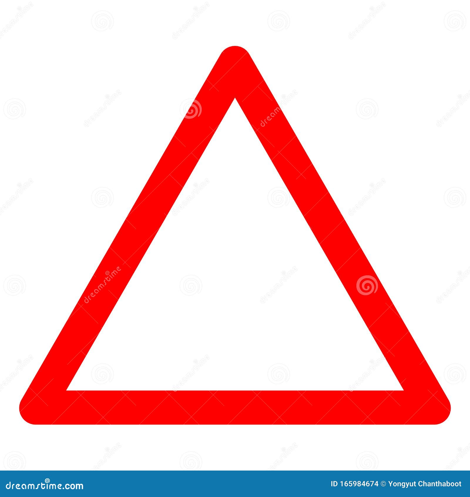 Danger Triangle Sign Yellow Background Vector Illustration ...
