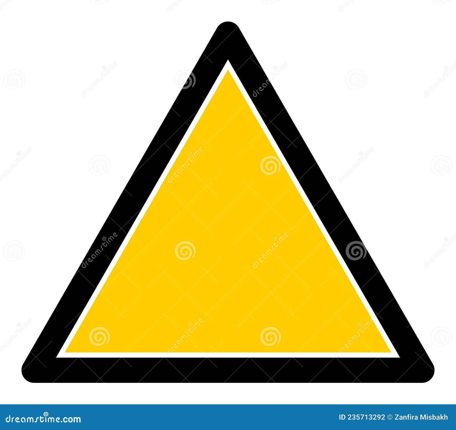 Danger Triangle Template Raster Icon Illustration Stock Illustration ...