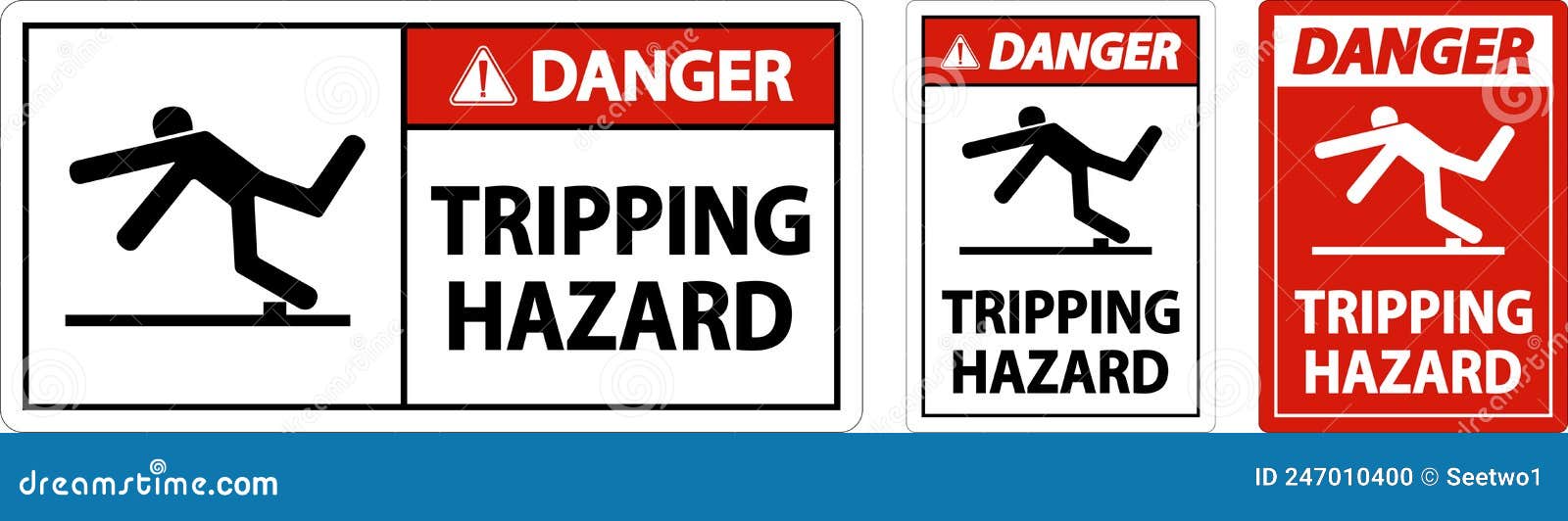 Danger Tripping Hazard Vector Illustration | CartoonDealer.com #119872142