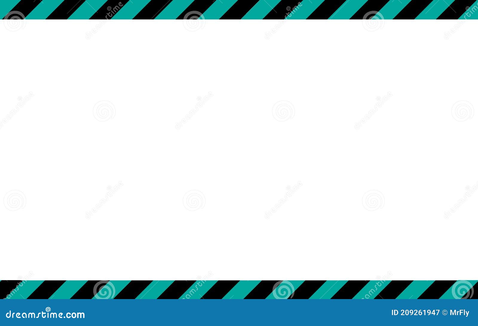 Danger, Turquoise and Black Border, Vector Illustration Stock Vector ...