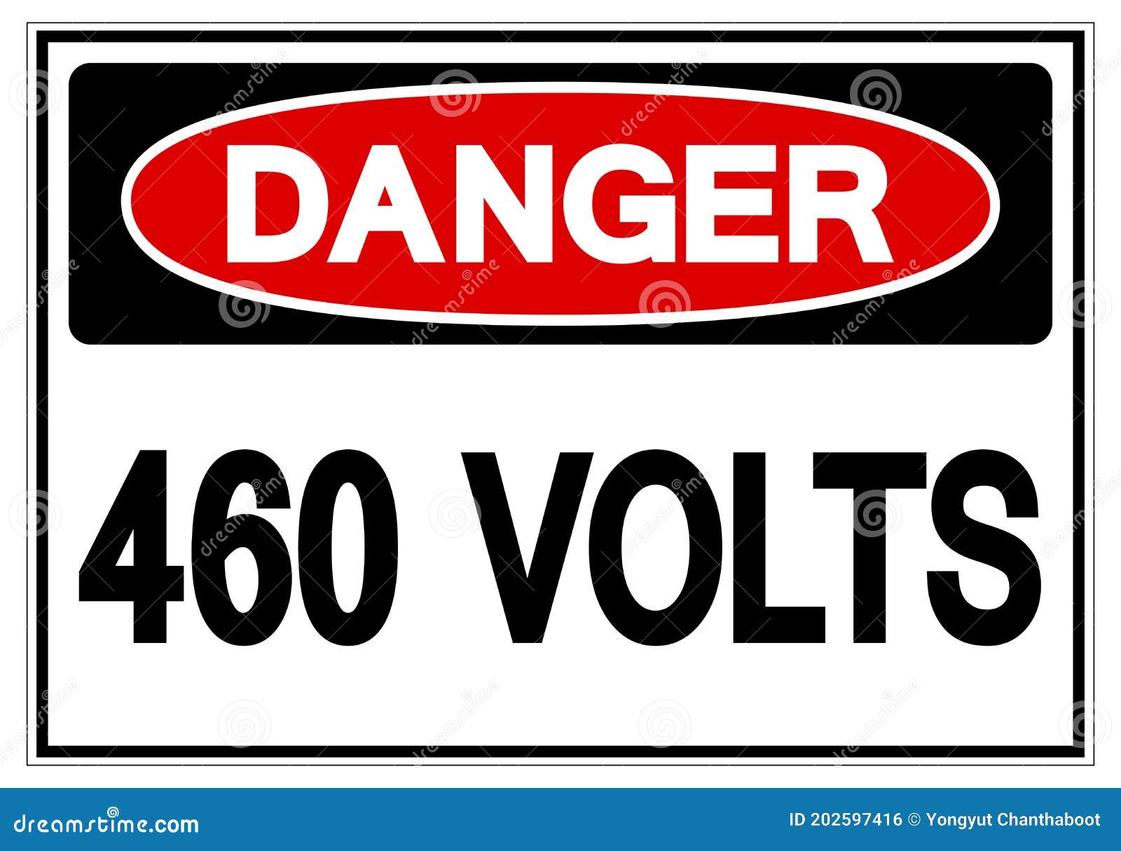 Danger 600 Volts Symbol Sign, Vector Illustration, Isolate On White ...