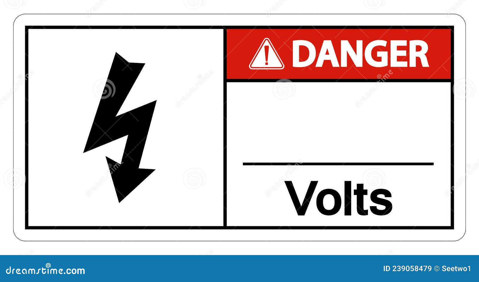 Danger 240 Volts Symbol Sign,Vector Illustration, Isolate On White ...