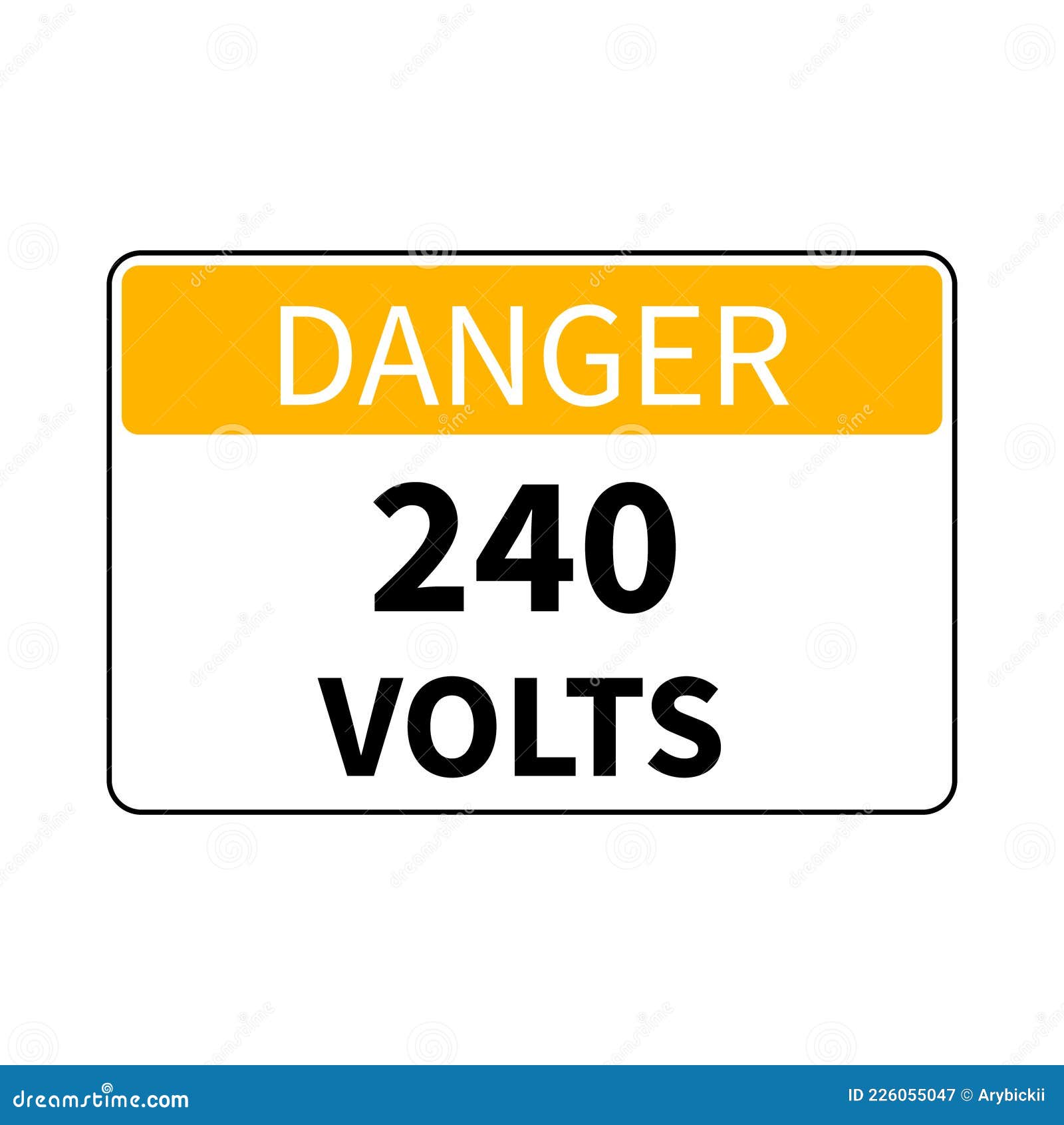 Volts Symbol Sign On White Background Cartoon Vector | CartoonDealer ...