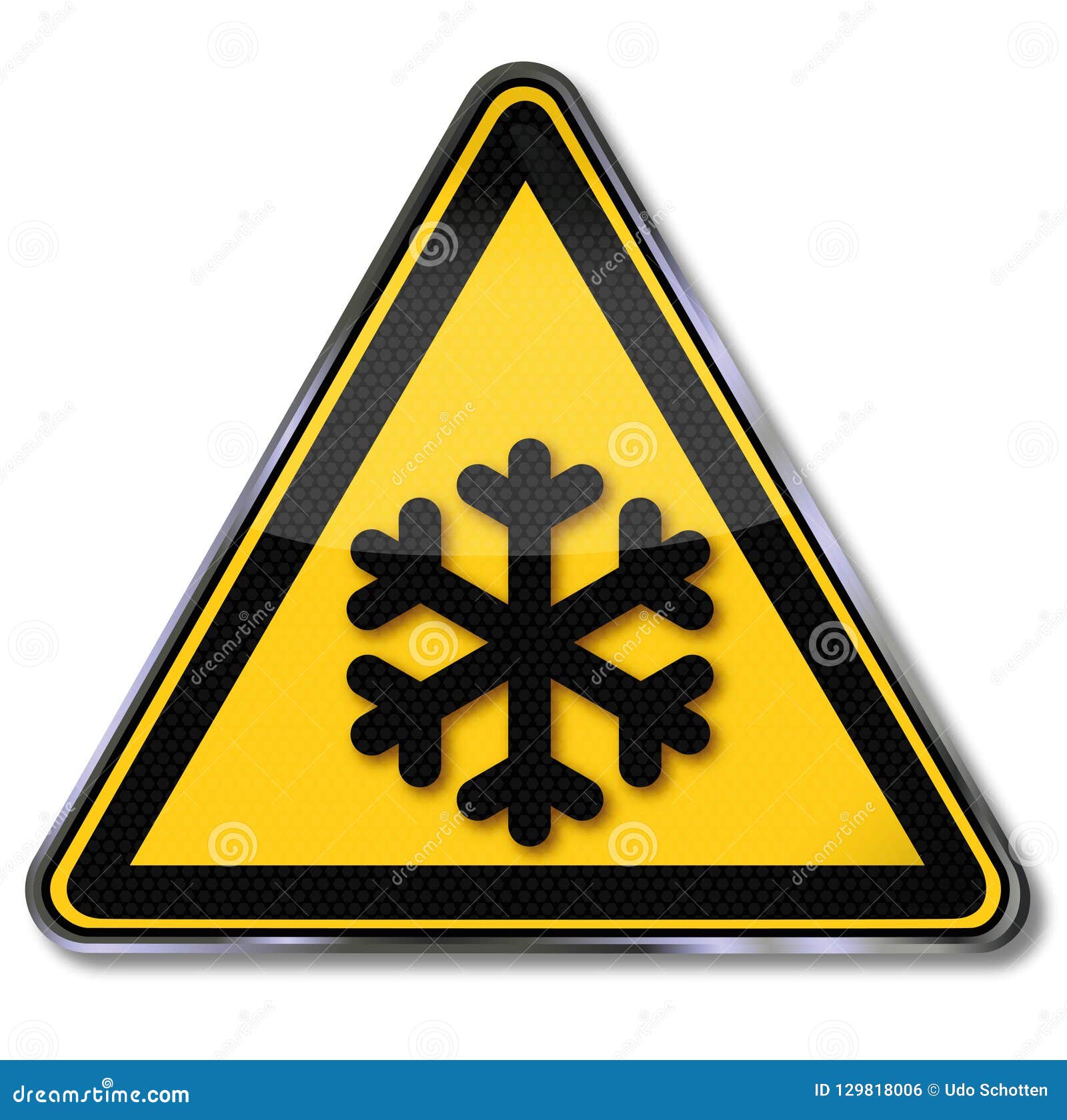 Danger of Cold, Snow and Temperature Drop Stock Vector - Illustration ...