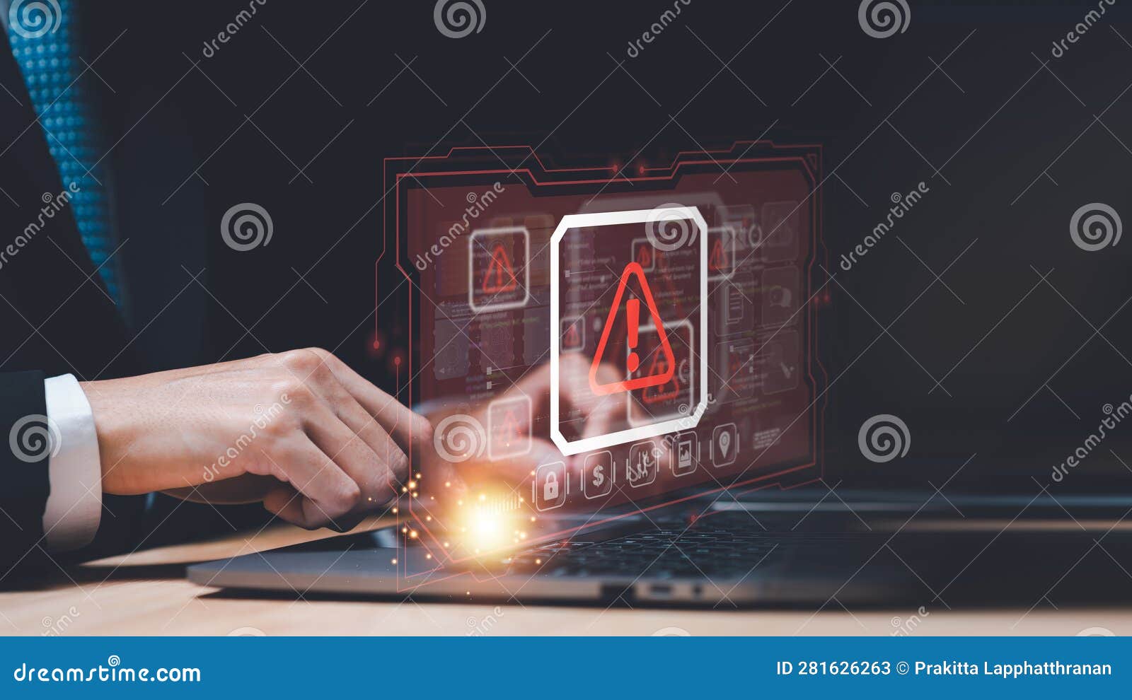 Danger Warning Concept or Information Error that Should Be Urgently ...