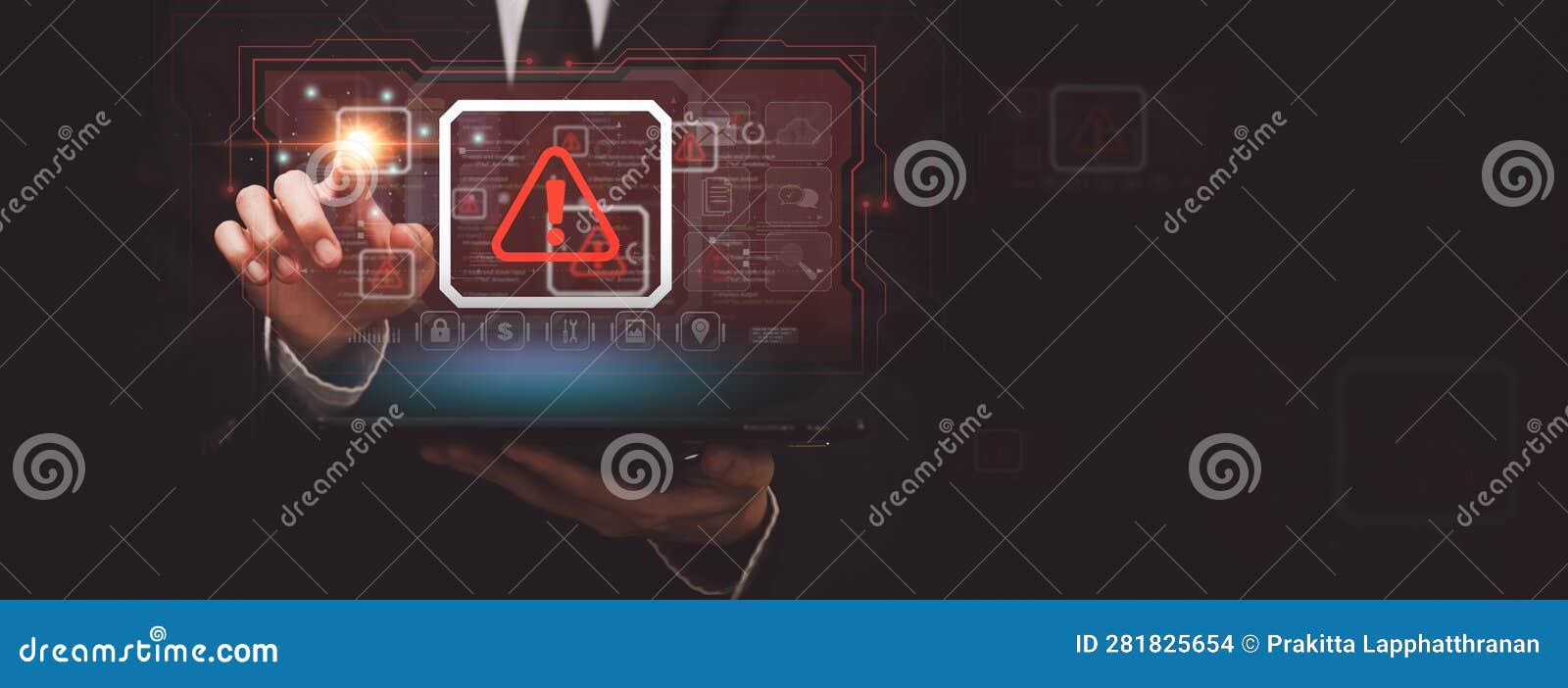 Danger Warning Concept or Information Error that Should Be Urgently ...