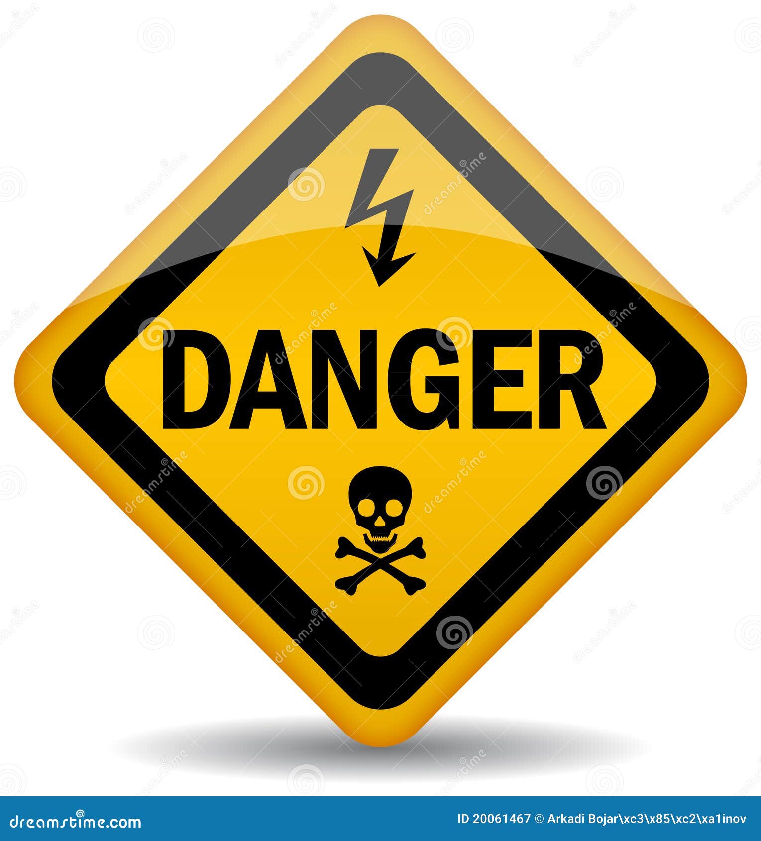 Danger Warning Sign Royalty Free Stock Photography - Image: 20061467