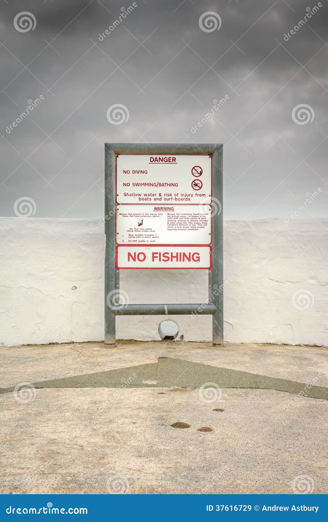 Danger Warning Sign stock image. Image of sting, marine - 37616729