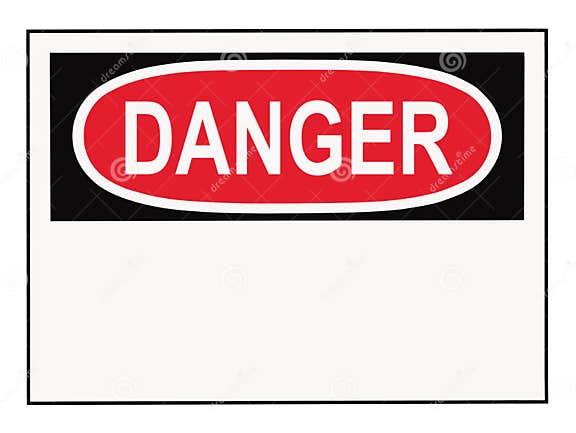 Danger Warning Sign stock image. Image of caution, hazard - 9295701