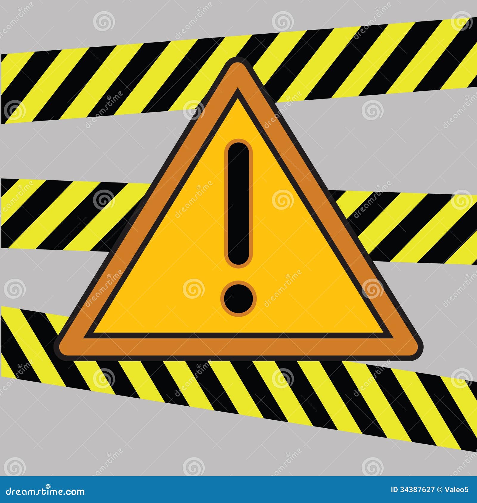 Danger warning sign stock illustration. Illustration of banner - 34387627