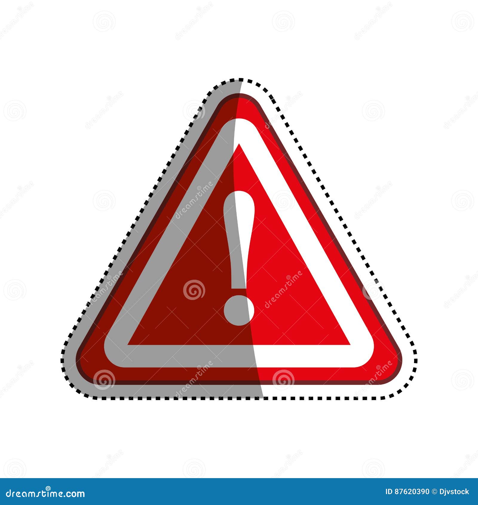 Danger and warning sign stock illustration. Illustration of scene ...