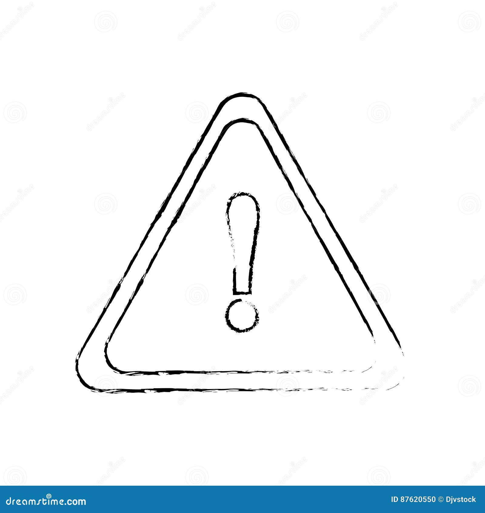 Danger and warning sign stock illustration. Illustration of message ...