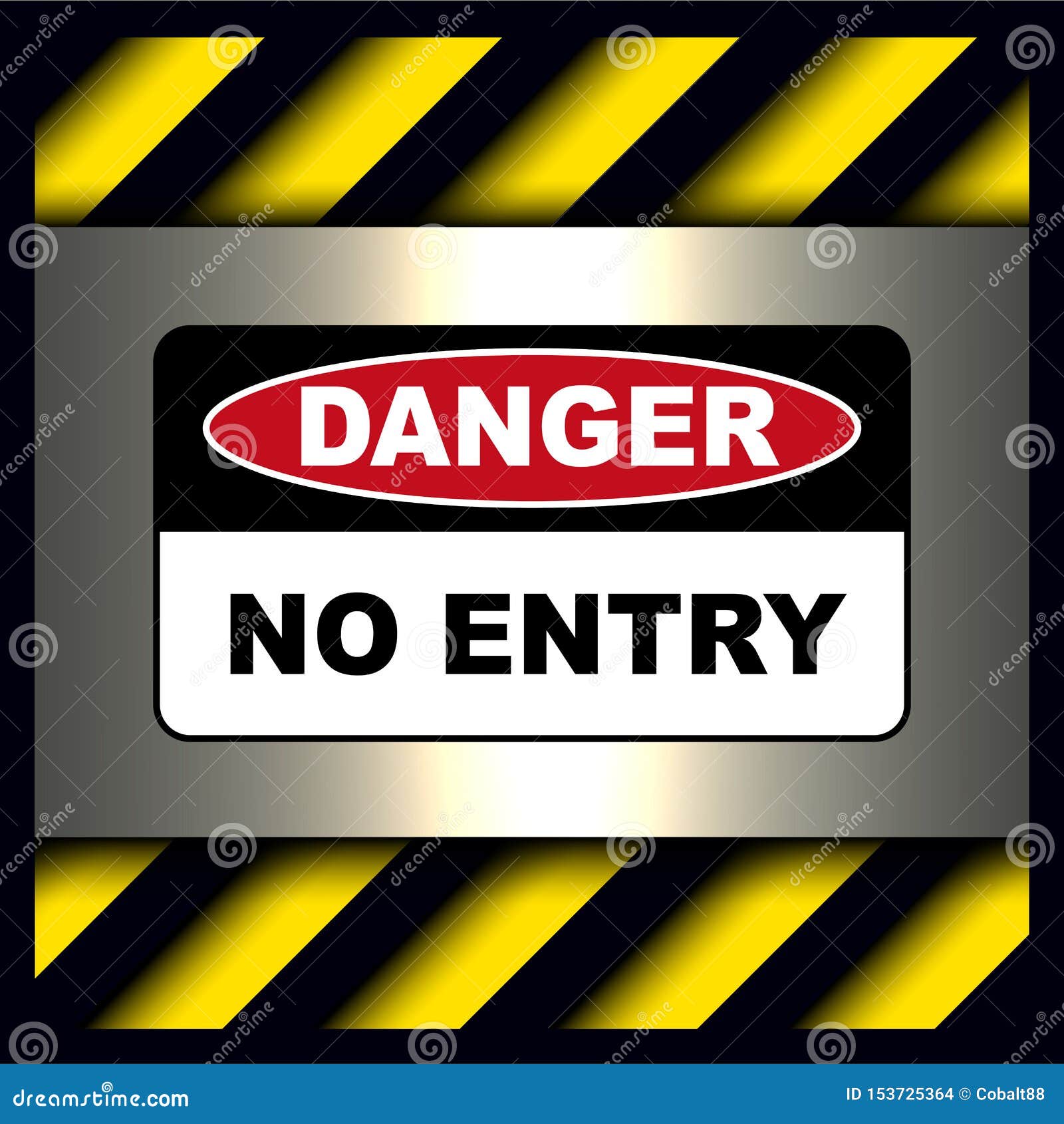 Danger, warning sign stock vector. Illustration of alert - 153725364